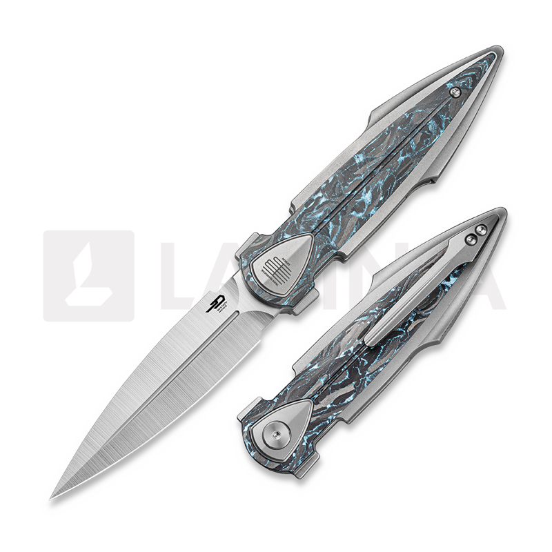 Bestech IKA Dagger - Satin - CF Taschenmesser, Blue Marble | Lamnia