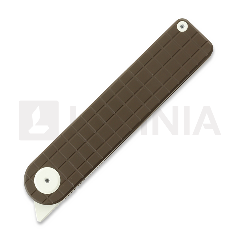Maxace Nebula 折叠刀, Brown Titanium, White Cerakote | Lamnia