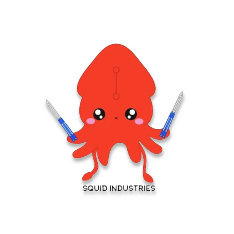 Squid Industries Squiddly the Kawaii Squid Sticker | Lamnia