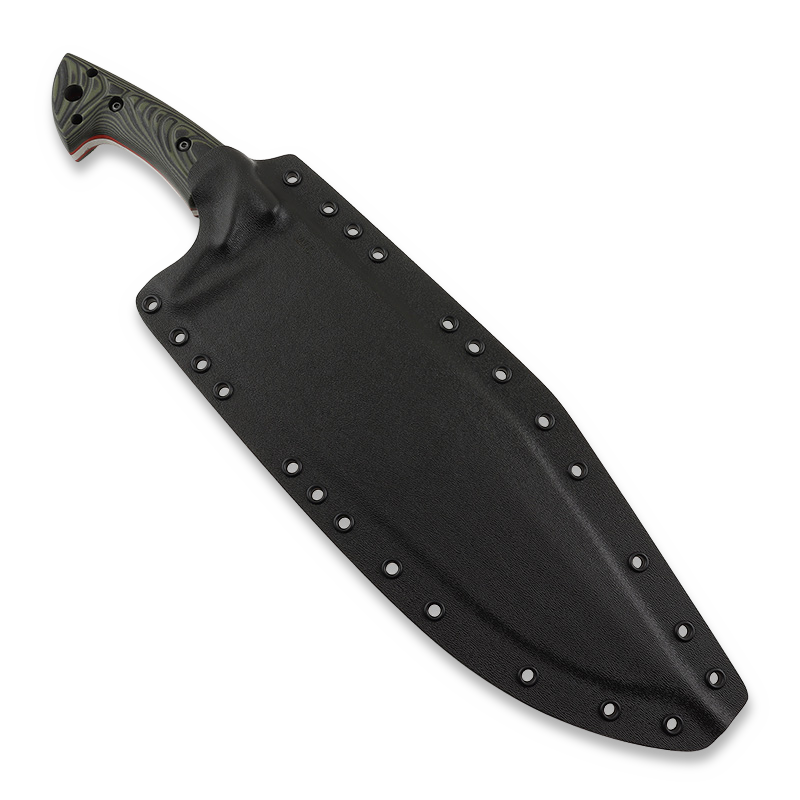 Work Tuff Gear Pathfinder knife, Satin Forest Camo Swamp Grip (Red ...